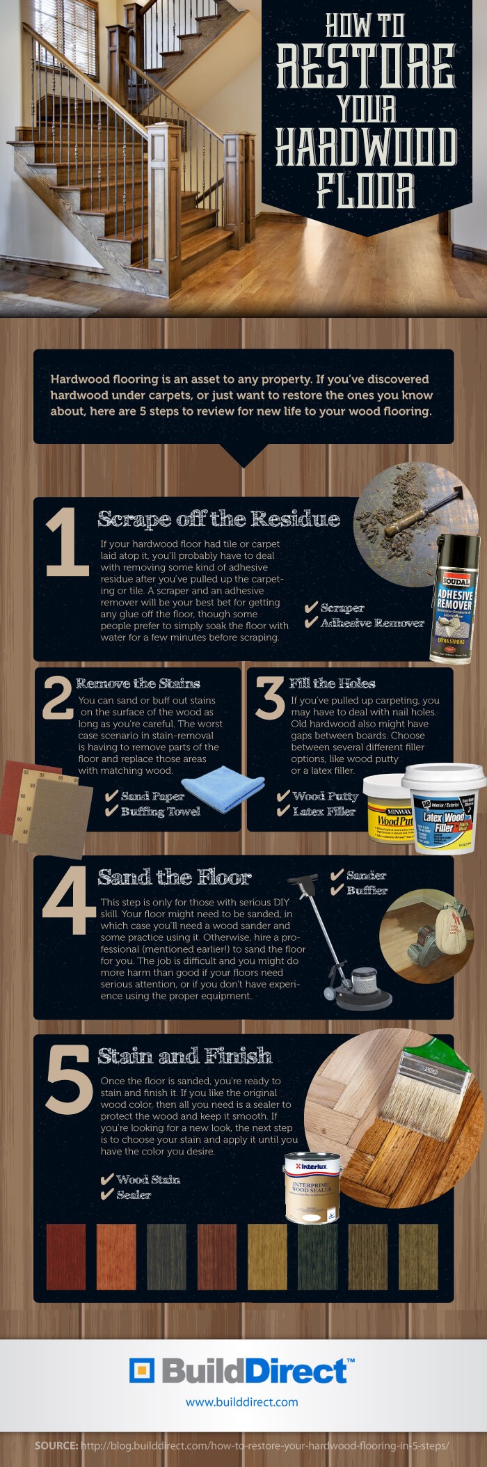 How To Restore Your Hardwood Floor: An Infographic